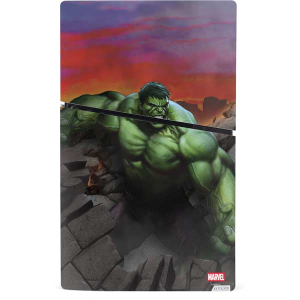 Marvel Enraged Hulk PS5 Slim Digital Edition Console & Controller Skins ...