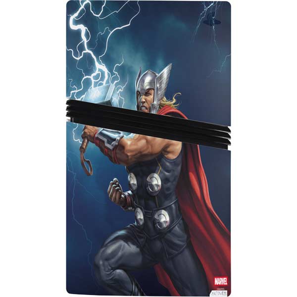 Marvel Thor Thor and Mjolnir Skin for PS5 Pro Console | Skinit