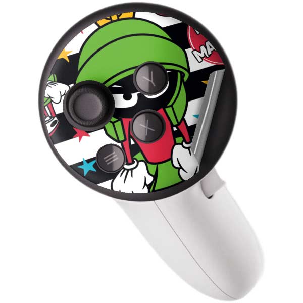 Looney Tunes Marvin the Martian Striped Patches Meta Quest 3S Skin ...