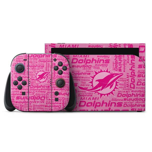 Miami Dolphins - Blast Pink Nintendo Switch 2 (2025) with Joy-Con Skin ...