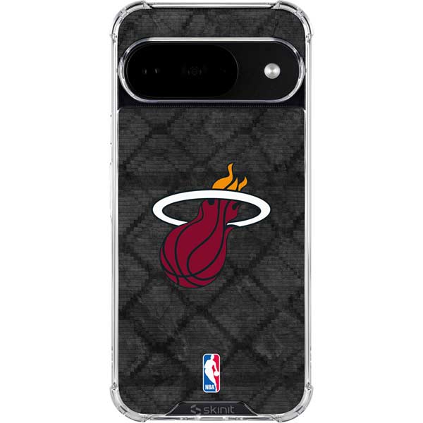 NBA Miami Heat Dark Rust Google Pixel 10 Clear Case | Clear Phone Cases ...