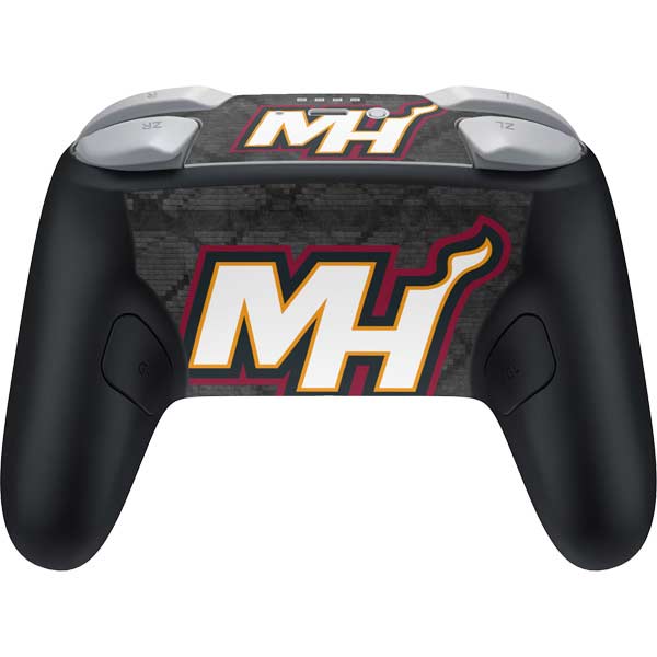 NBA Miami Heat Dark Rust Nintendo Switch 2 (2025) Pro Controller Skin ...