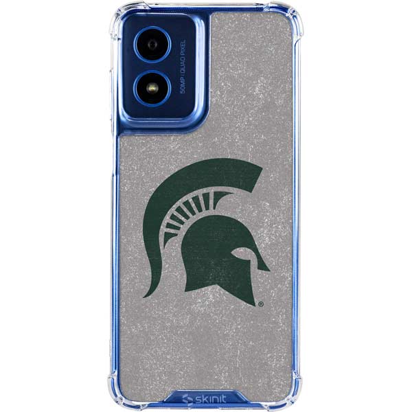 Michigan State University Grey Spartans Logo Moto G 5G Clear Case ...