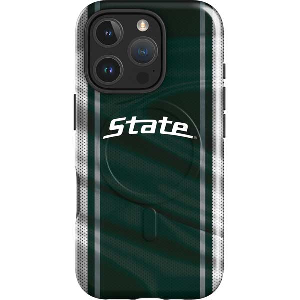 Michigan State University Jersey Grey Apple iPhone 16 Pro Magsafe ...