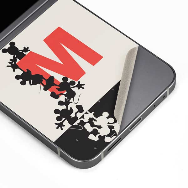 Mickey Mouse Silhouette Split Skin for Galaxy Z Flip6 | Skinit