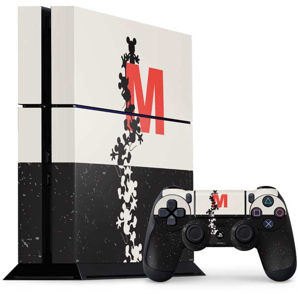 Disney Mickey Mouse Stacked Silhouette Split PlayStation PS4 Skins ...