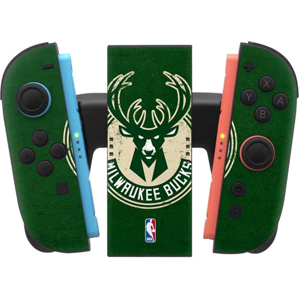 NBA Milwaukee Bucks Green Distressed Nintendo Switch 2 (2025) Joy-Con ...