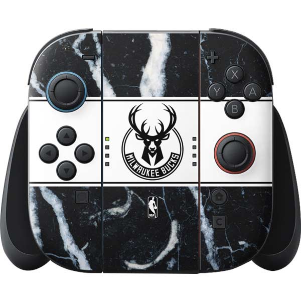 NBA Milwaukee Bucks Marble Nintendo Switch 2 (2025) Joy-Con Controller ...