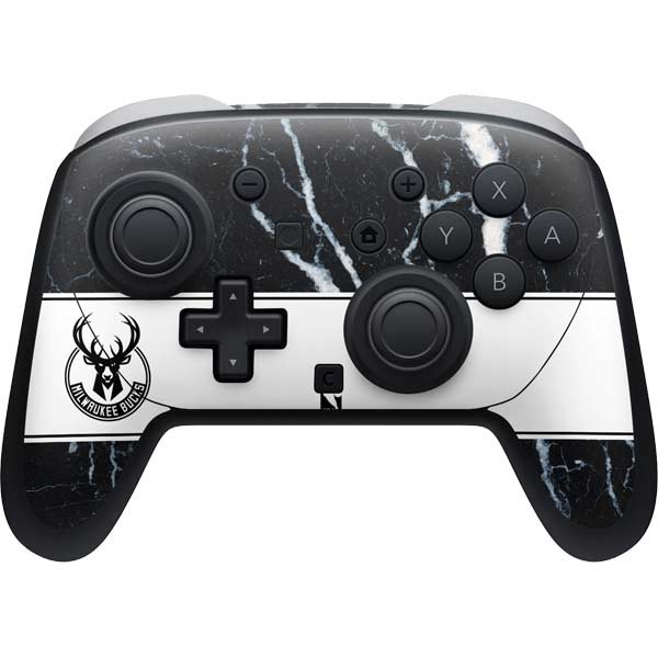 NBA Milwaukee Bucks Marble Nintendo Switch 2 (2025) Pro Controller Skin ...