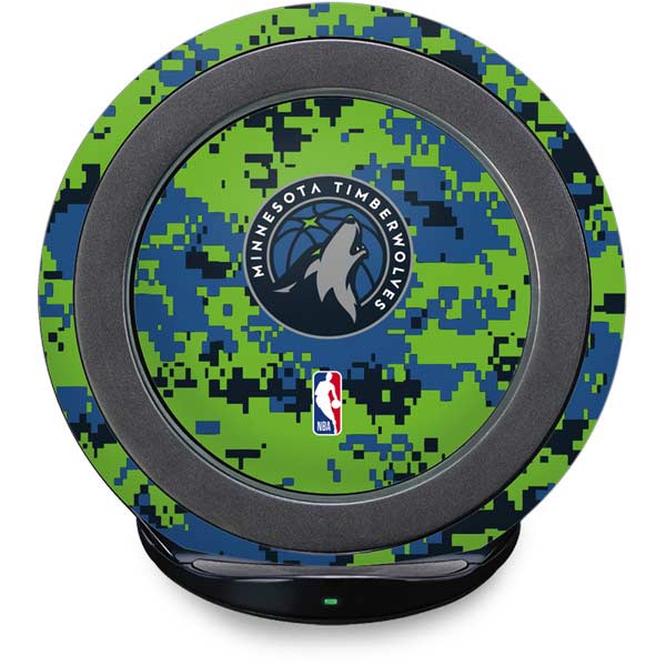 NBA Minnesota Timberwolves Digi Camo Fast Charge Wireless Charging Sta ...