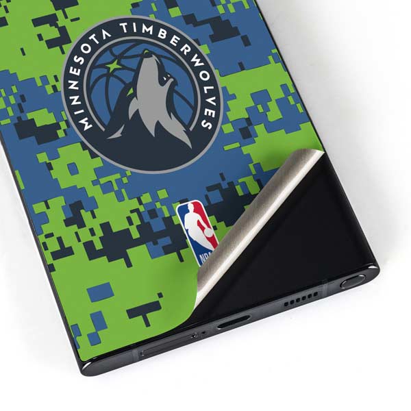 Galaxy S25 Ultra NBA Minnesota Timberwolves Digi Camo Skin | Skinit