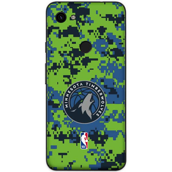 NBA Minnesota Timberwolves Digi Camo Google Pixel 3a XL Skin – Skinit