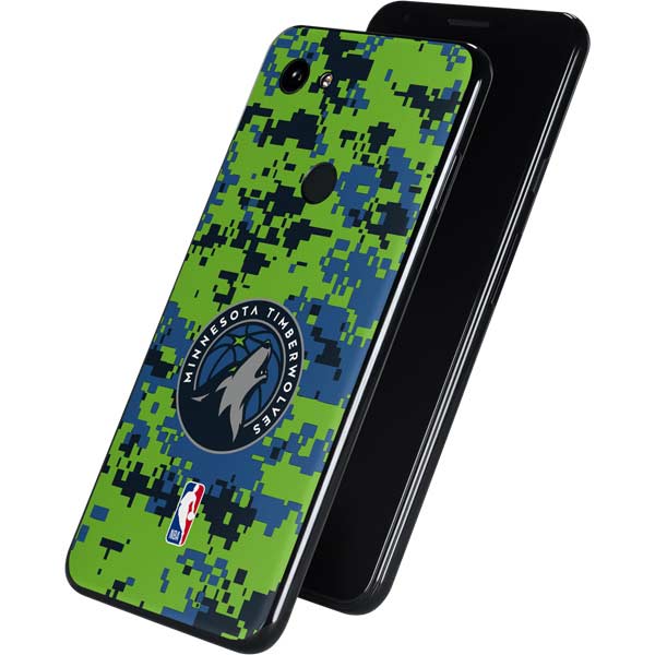 NBA Minnesota Timberwolves Digi Camo Google Pixel 3a XL Skin – Skinit