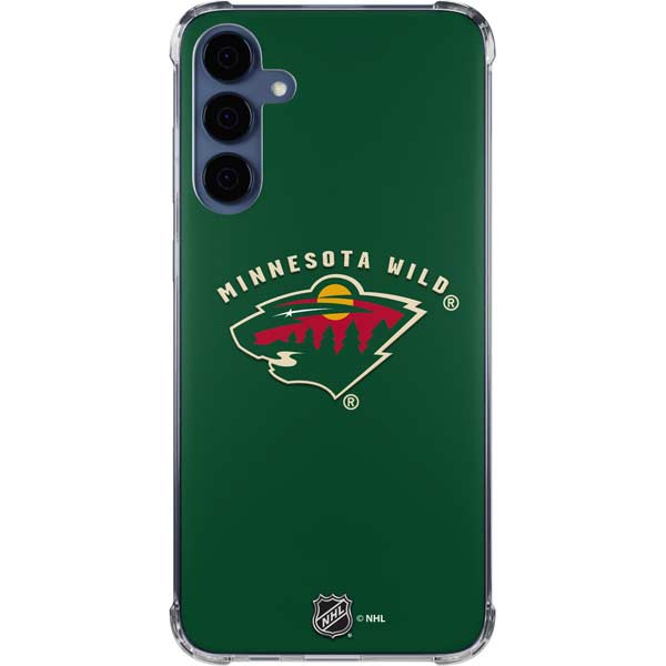 NHL Minnesota Wild Solid Background Galaxy A35 5G Clear Case - Skinit