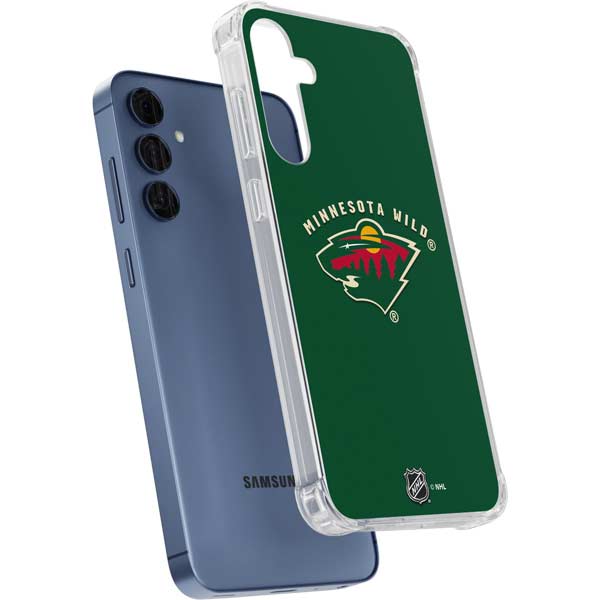 NHL Minnesota Wild Solid Background Galaxy A35 5G Clear Case - Skinit