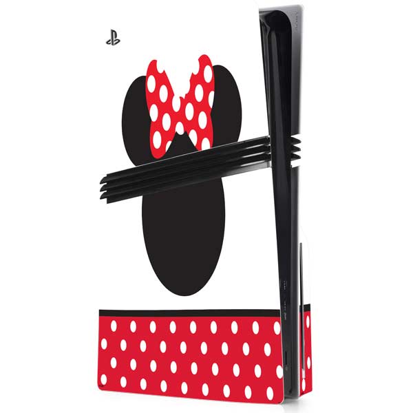 Disney Minnie Mouse Symbol Skin for PS5 Pro Console with Disk Drive ...