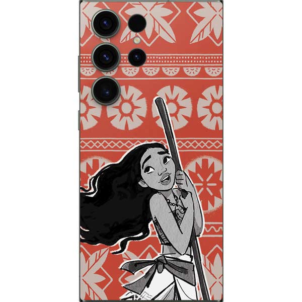 Galaxy S25 Ultra Disney Princess Moana Character Tropical Print Art ...
