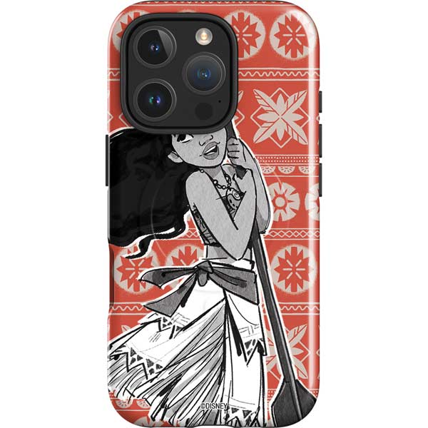 Disney Princess Moana Character Tropical Print Art Apple iPhone 16 Pro ...