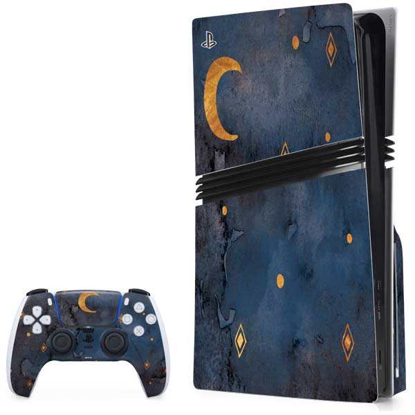 Moon and Stars PS5 Pro Console & Controller with Disk Drive Skins | Skinit