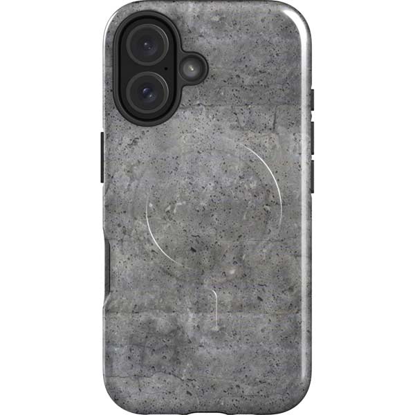Natural Grey Concrete Apple iPhone 16 Plus Magsafe Impact Case ...