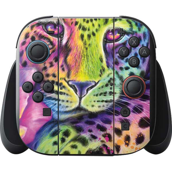 Neon Rainbow Cheetah with Rose Nintendo Switch 2 (2025) with Joy-Con ...