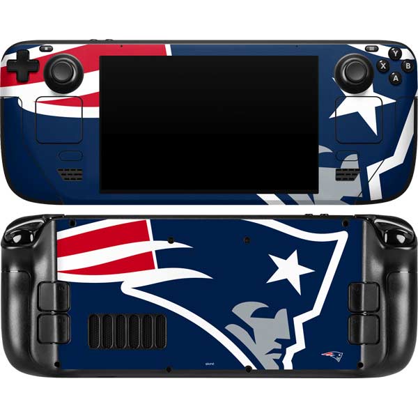 NFL New England Patriots Large Logo Steam Deck Handheld Gaming Computer ...