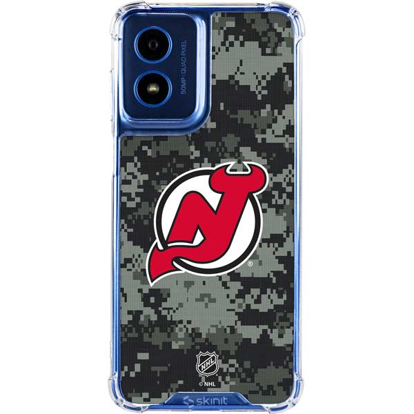 NHL New Jersey Devils Camo Moto G 5G Clear Case | Transparent Phone ...