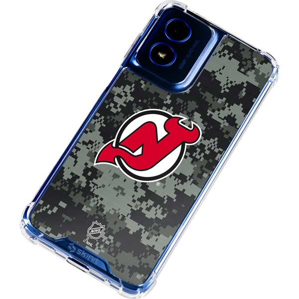 NHL New Jersey Devils Camo Moto G 5G Clear Case | Transparent Phone ...