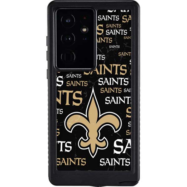 NFL New Orleans Saints Black Blast Galaxy S24 Ultra Case | Waterproof ...