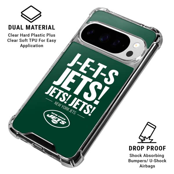 NFL New York Jets Team Motto Google Pixel 10 Pro XL Clear Case | Clear ...