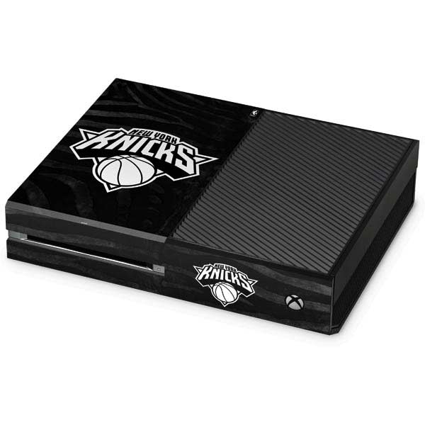 New York Knicks Black Animal Print Xbox One Console Skin | NBA – Skinit