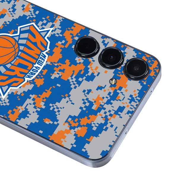 NBA New York Knicks Digi Camo Galaxy A55 5G Skin| Phone Skins – Skinit