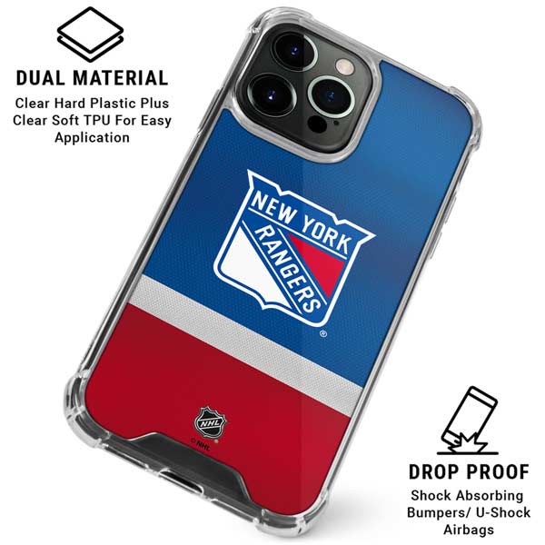 NHL New York Rangers Jersey iPhone 16 Pro Clear Case | Clear Phone ...