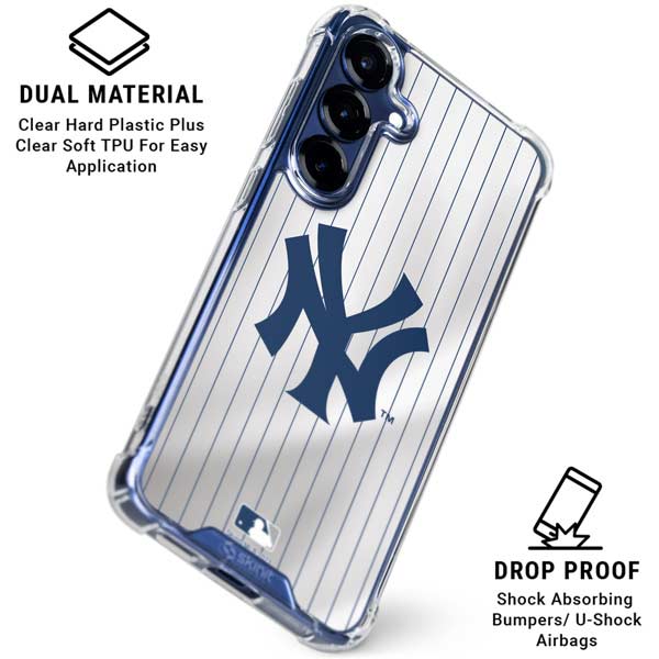 MLB New York Yankees Home Jersey Galaxy S25 Clear Case | Transparent ...