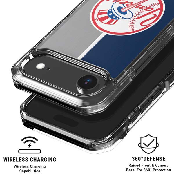 MLB New York Yankees Split iPhone 17 Air Clear Case | Clear Phone Cases ...