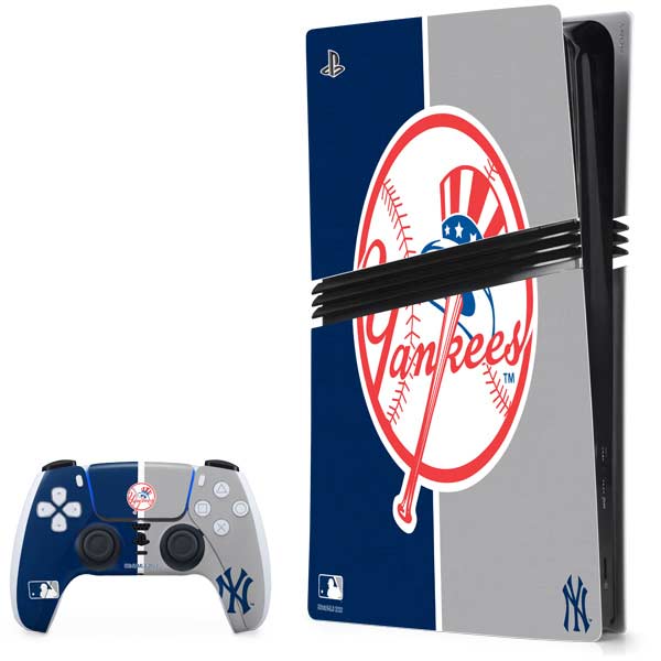 MLB New York Yankees Split PS5 Pro Console & Controller Skins | Skinit