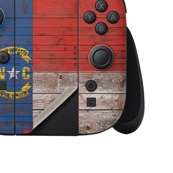 North Carolina Flag Dark Wood Nintendo Switch 2 (2025) Joy-Con ...