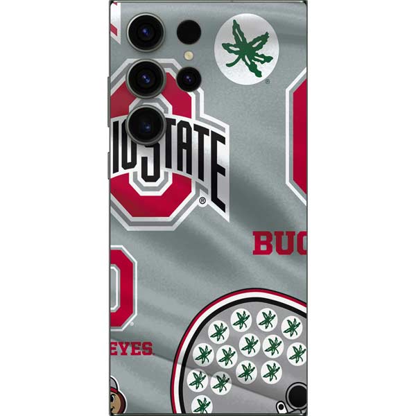 Galaxy S25 Ultra Ohio State University Pattern Skin | Skinit