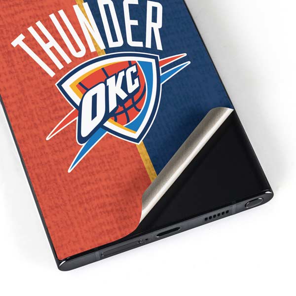 Galaxy S25 Ultra NBA OKC Thunder Split Skin | Skinit
