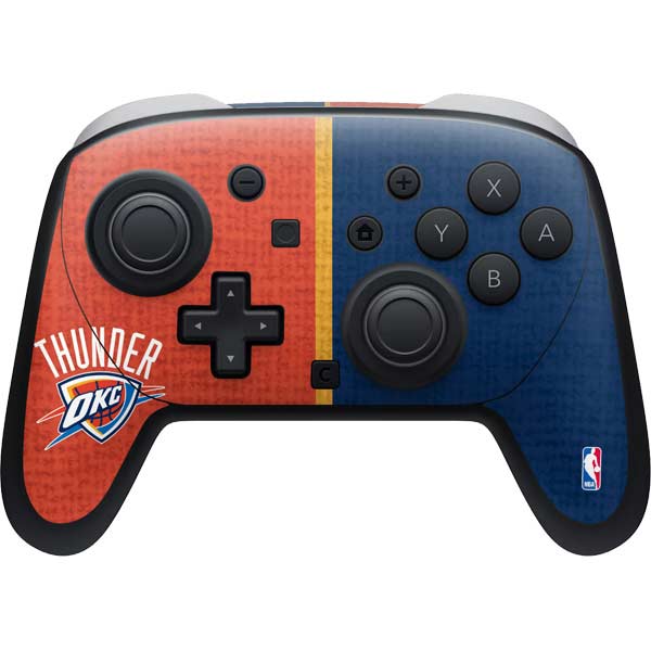NBA OKC Thunder Split Nintendo Switch 2 (2025) Pro Controller Skin | Skinit