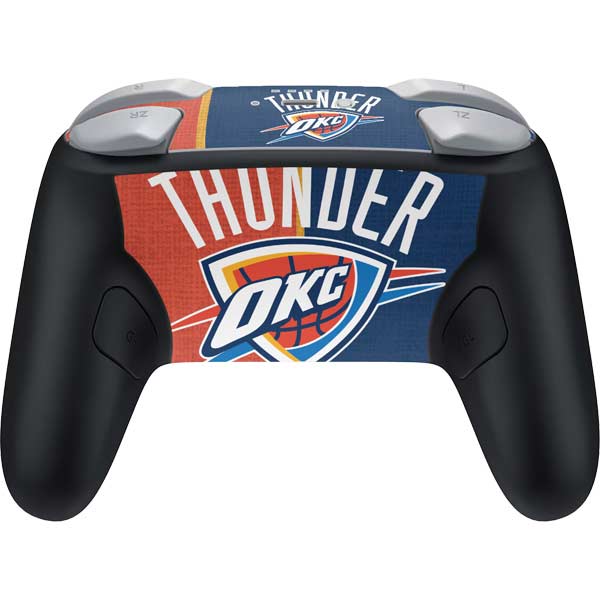 NBA OKC Thunder Split Nintendo Switch 2 (2025) Pro Controller Skin | Skinit