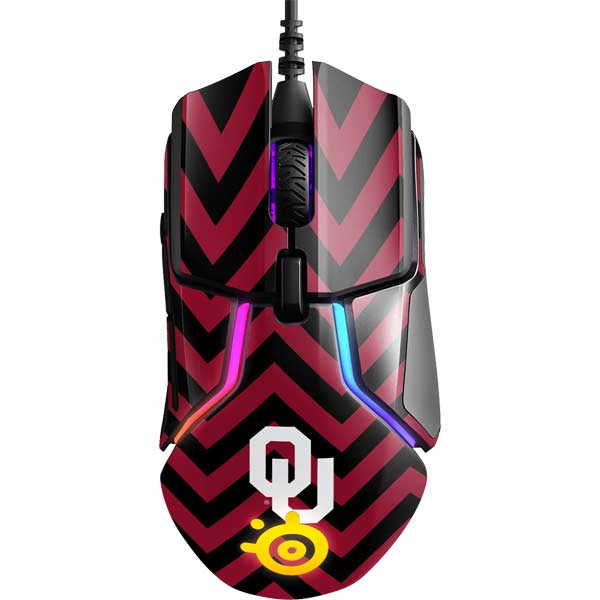 University of Oklahoma Sooners Chevron SteelSeries Rival 600 Gaming Mo ...