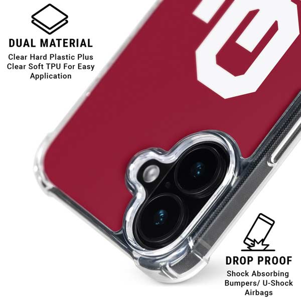 University of Oklahoma Sooners Cracked iPhone 16 Plus MagSafe Case | Skinit