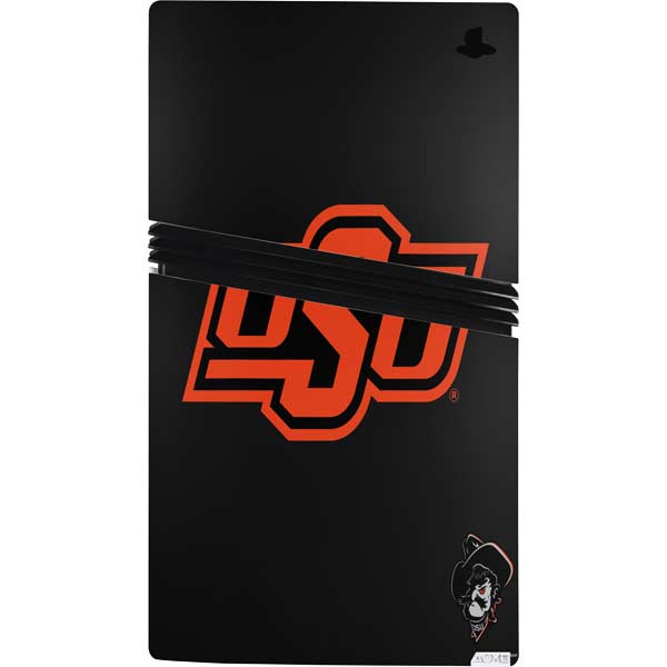 Oklahoma State University OSU on Black Skin for PS5 Pro Console | Skinit