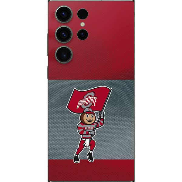 Galaxy S25 Ultra Ohio State University OSU Buckeyes Flag Skin | Skinit