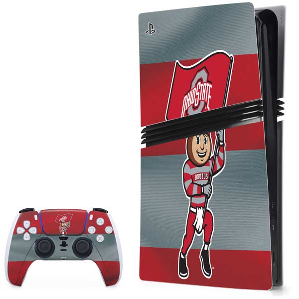 Ohio State University OSU Buckeyes Flag PS5 Pro Console & Controller ...
