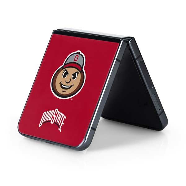 OSU Ohio State Buckeyes Light Grey Skin for Galaxy Z Flip5 5G | Skinit