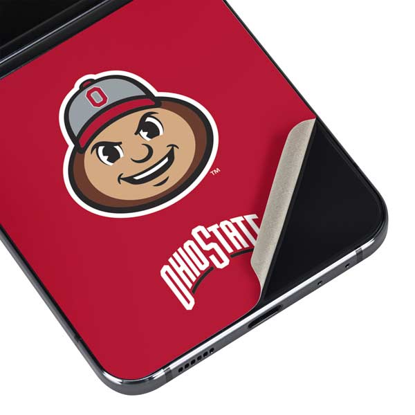 OSU Ohio State Buckeyes Light Grey Skin for Galaxy Z Flip5 5G | Skinit