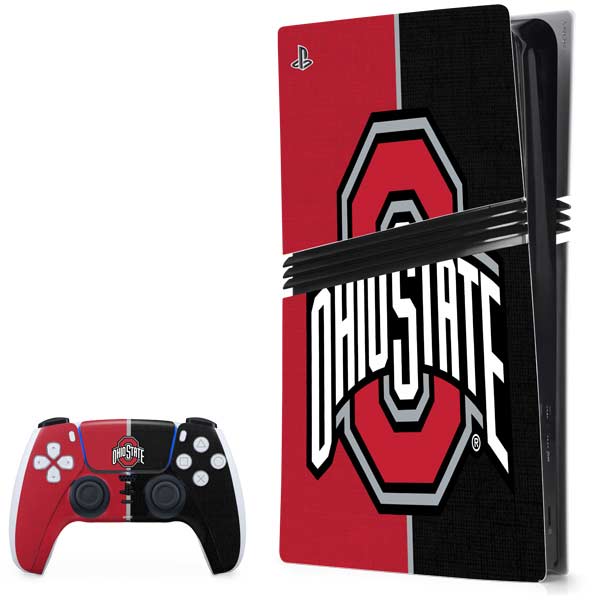 Ohio State University OSU Buckeyes Split PS5 Pro Console & Controller ...
