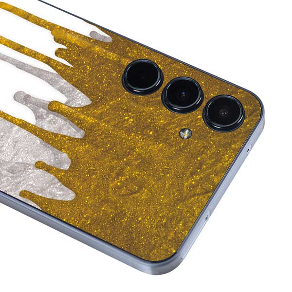 Paint Splatter Gold Galaxy A55 5G Skin| Phone Skins – Skinit
